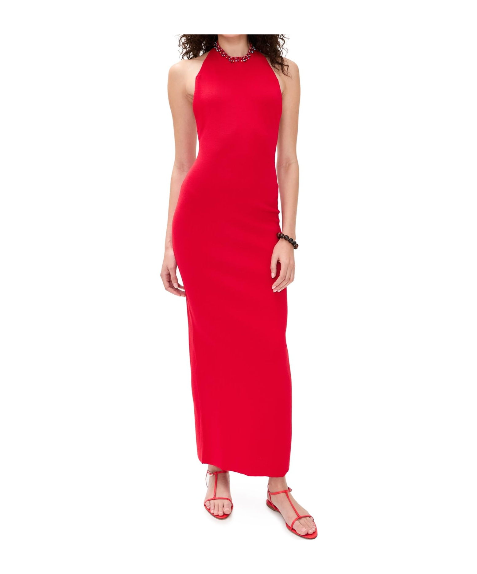 STAUD Staud Backless Embellished Maxi Dress